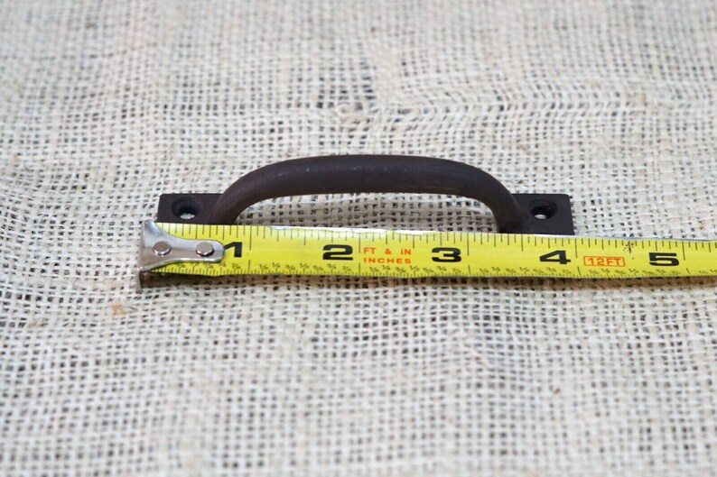 10 Cast Iron Drawer Pulls Window Pulls Dark Rustic Brown - Etsy