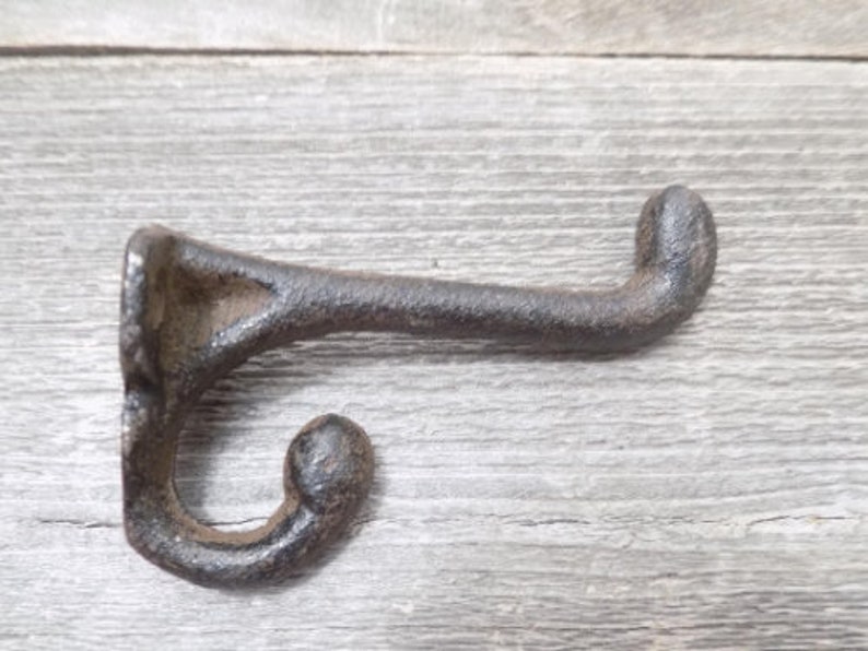 5 Rustic Cast Iron Coat Hooks 3 1/4 Entryway Hook - Etsy