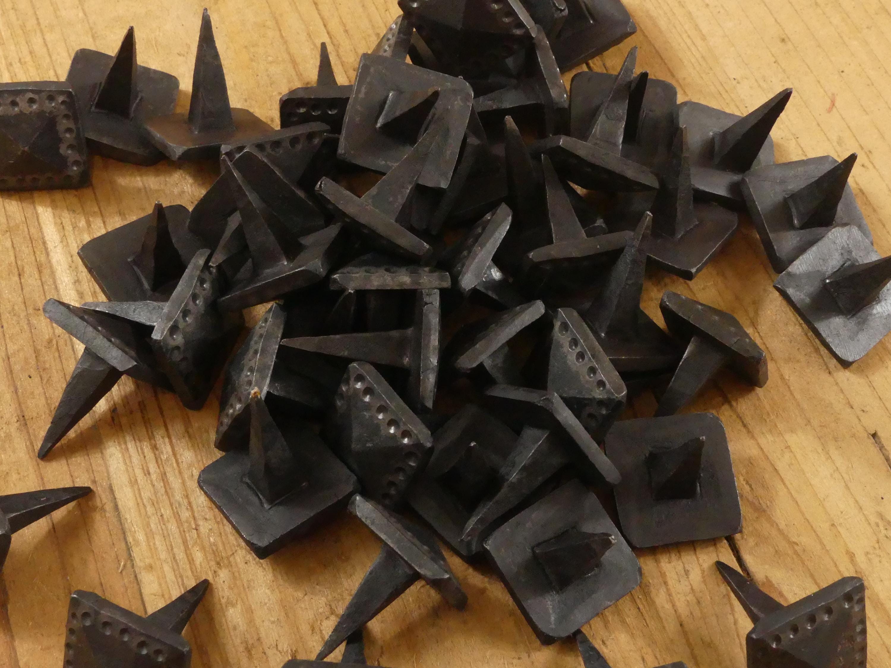 50 IRON CLAVOS NAILS Forged Decorative Craft Tack 1