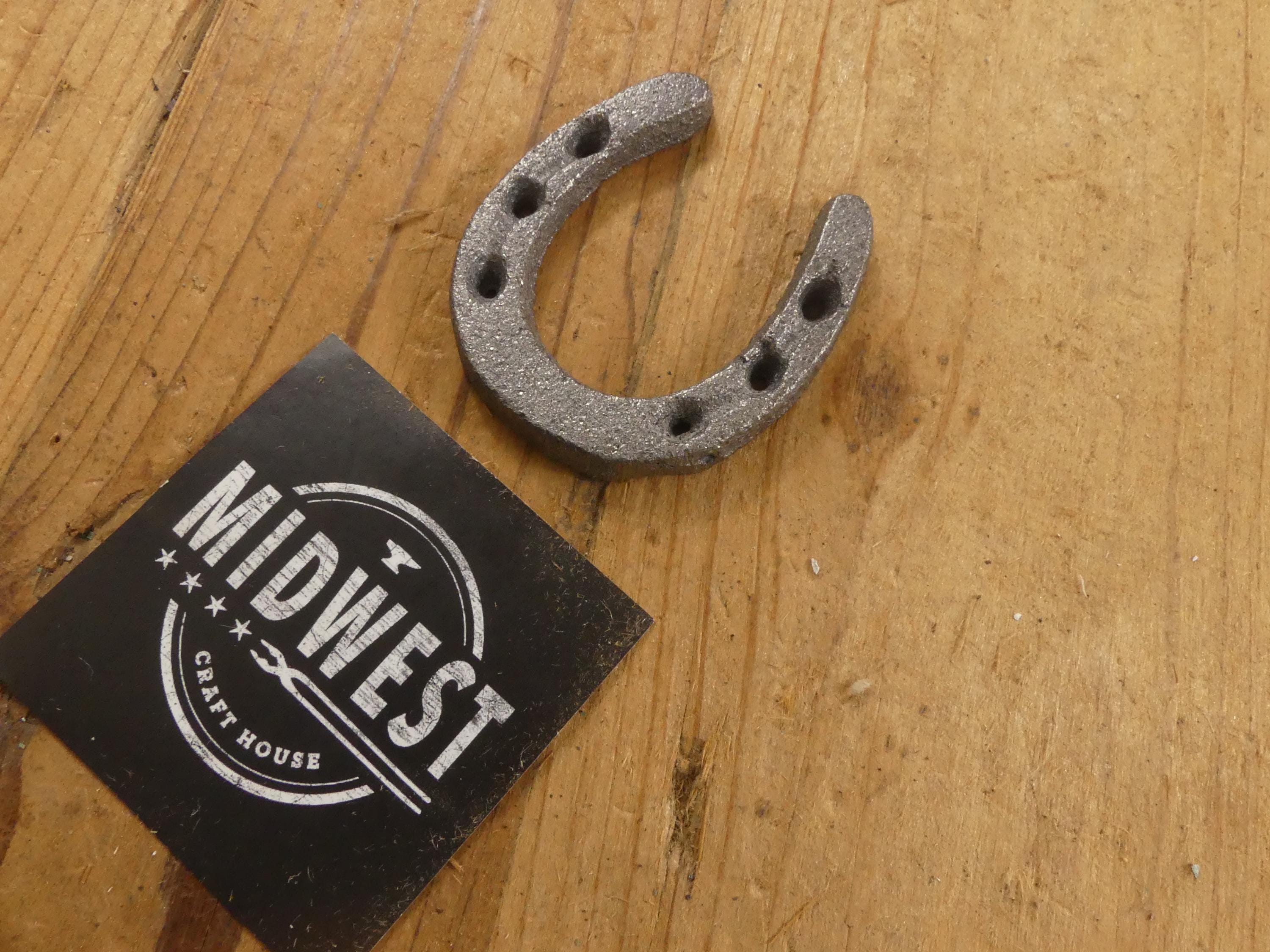 10 Small Cast Iron Horseshoe Cast Iron Metal Horseshoes Good Luck ...