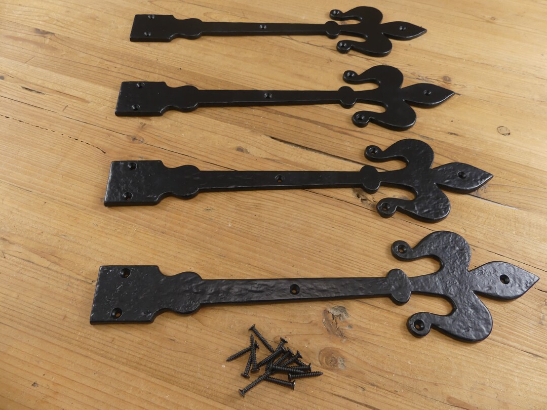4 Large Faux Hinges, Decorative Hinge, Black, Dummy Hinge, Fake Hinges ...