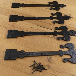 4 Large Faux Hinges, Decorative Hinge, Black, Dummy Hinge, Fake Hinges ...