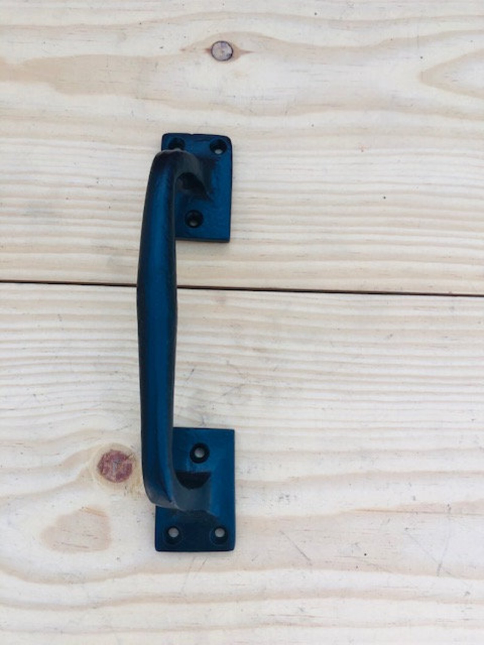 4 LARGE CAST IRON Handles Barn Door Easy Grip Black Shed - Etsy