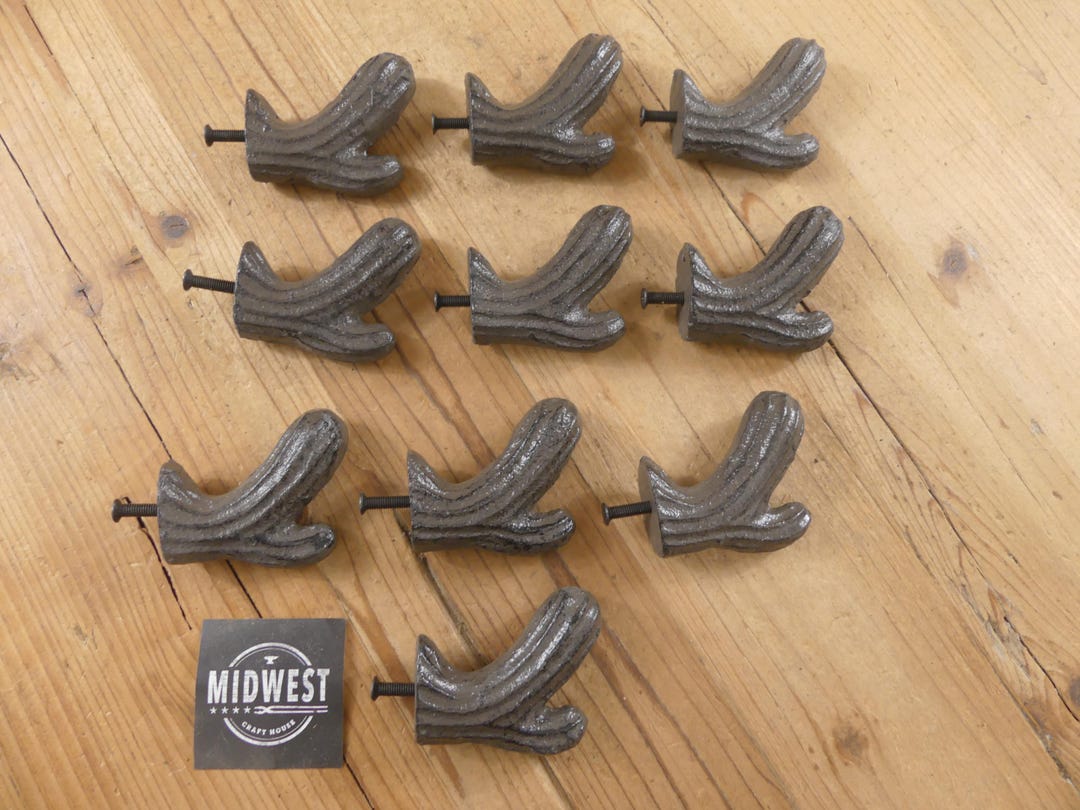 Set of 10 Knobs, Cactus, Tree Branch, Drawer Pulls, Cabinet Hardware ...