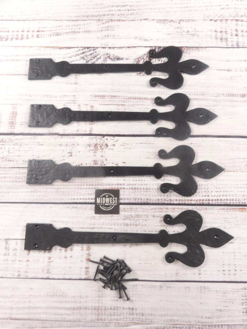 4 Large Faux Hinges, Decorative Hinge, Black, Dummy Hinge, Fake Hinges ...