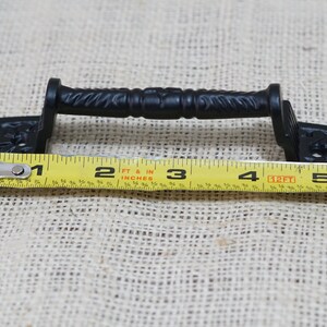 2 Cast Iron Handles, Door Pulls, 5 1/2" Long, Handles, Supply, Cabinet ...