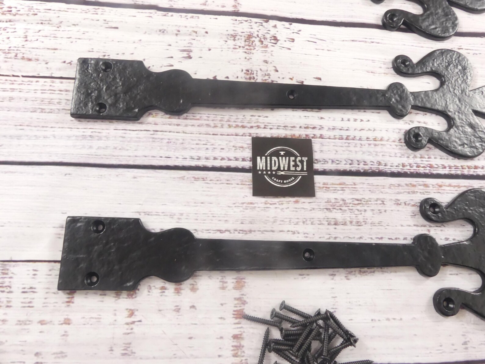 4 Large Faux Hinges, Decorative Hinge, Black, Dummy Hinge, Fake Hinges ...