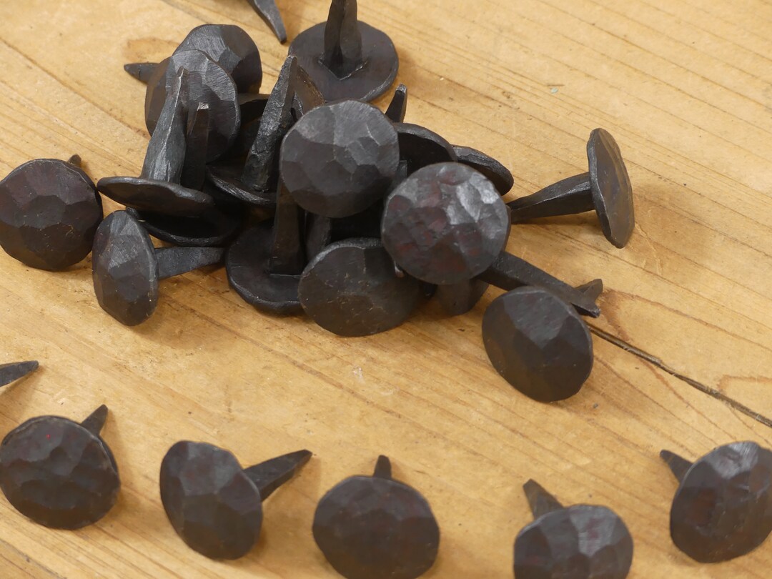 15 IRON CLAVOS NAILS Forged Decorative Craft Tack 1 Wide 1 1/4 Nail ...
