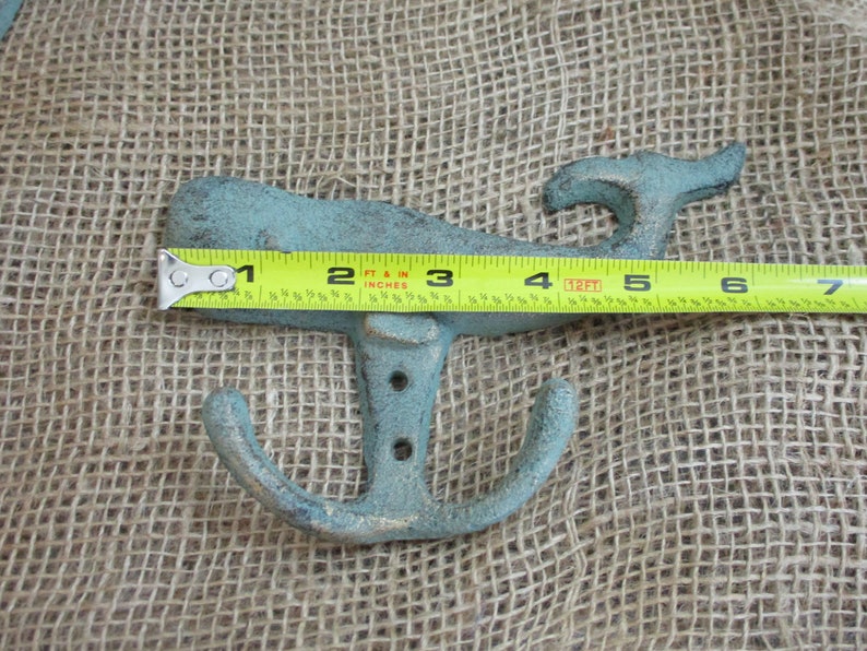 12 Cast Iron Whale Hooks Hook Nautical Beach House Home Decor | Etsy