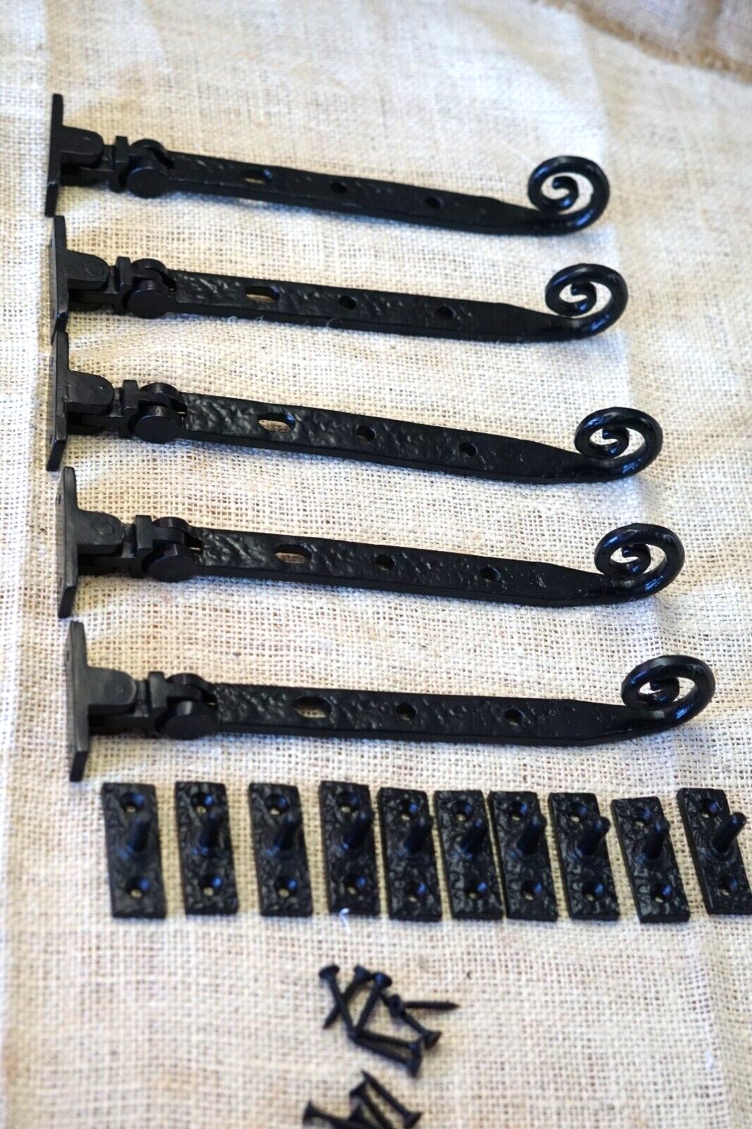 5 WINDOW CASEMENT STAYS Stay Hand Forged Wrought Iron - Etsy