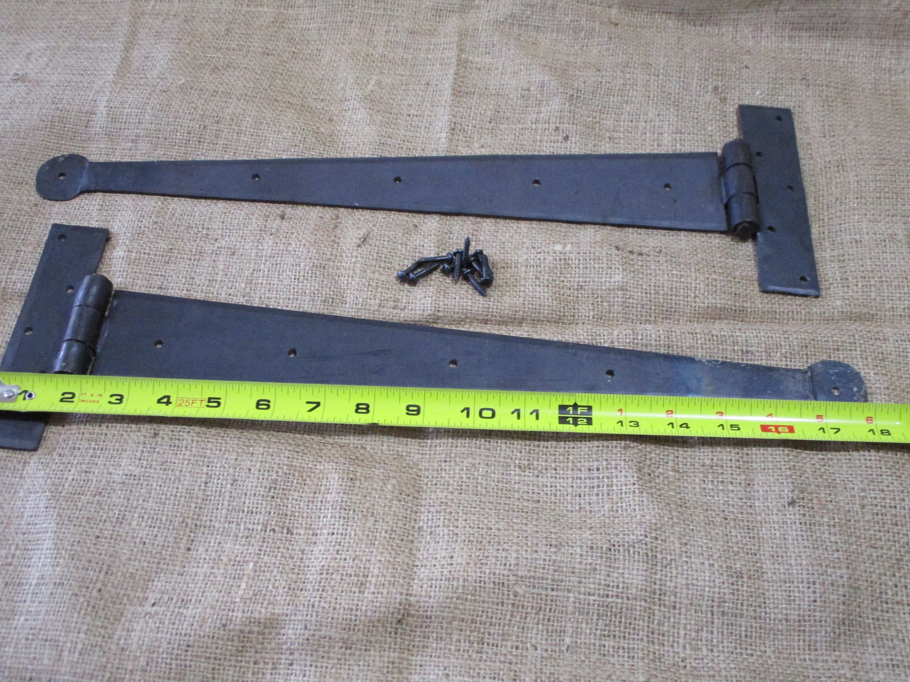 4 HUGE STRAP HINGES Extra Large T Hinge 18 Long Hand | Etsy