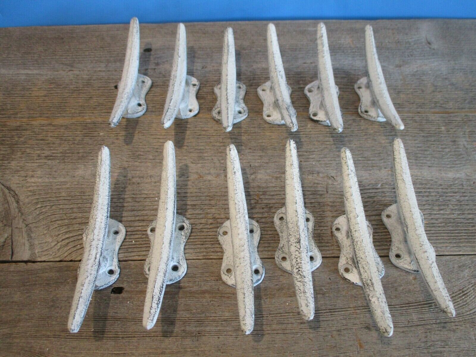12 Cleat Wall Hooks 5 1/2 Drawer Pulls Boat Ties Wall - Etsy