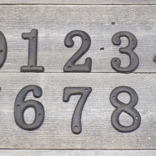 Wrought Iron House Numbers - Etsy
