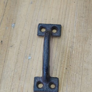 10 Cast Iron Handles, Small 3 5/8 Long, Rustic Drawer Pulls, Kitchen ...