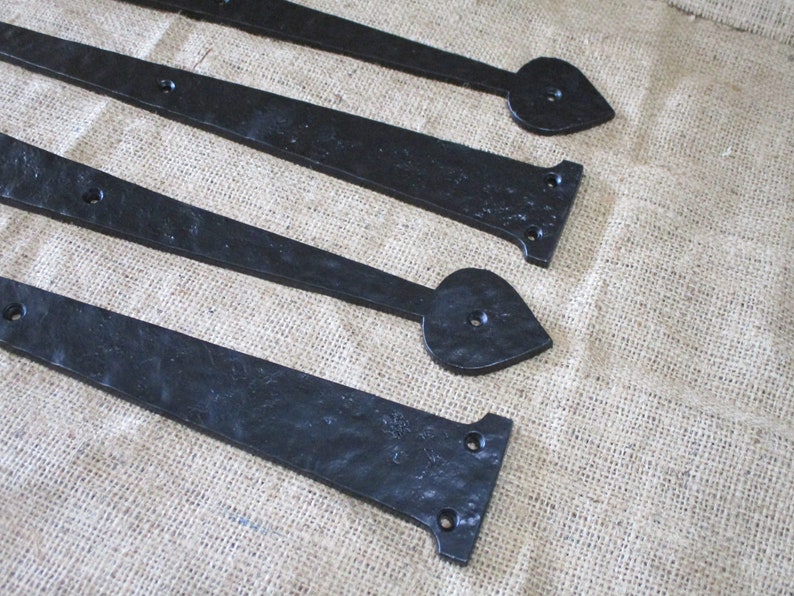 4 IRON DUMMY HINGES Decorative Hinge Black Faux Fake - Etsy