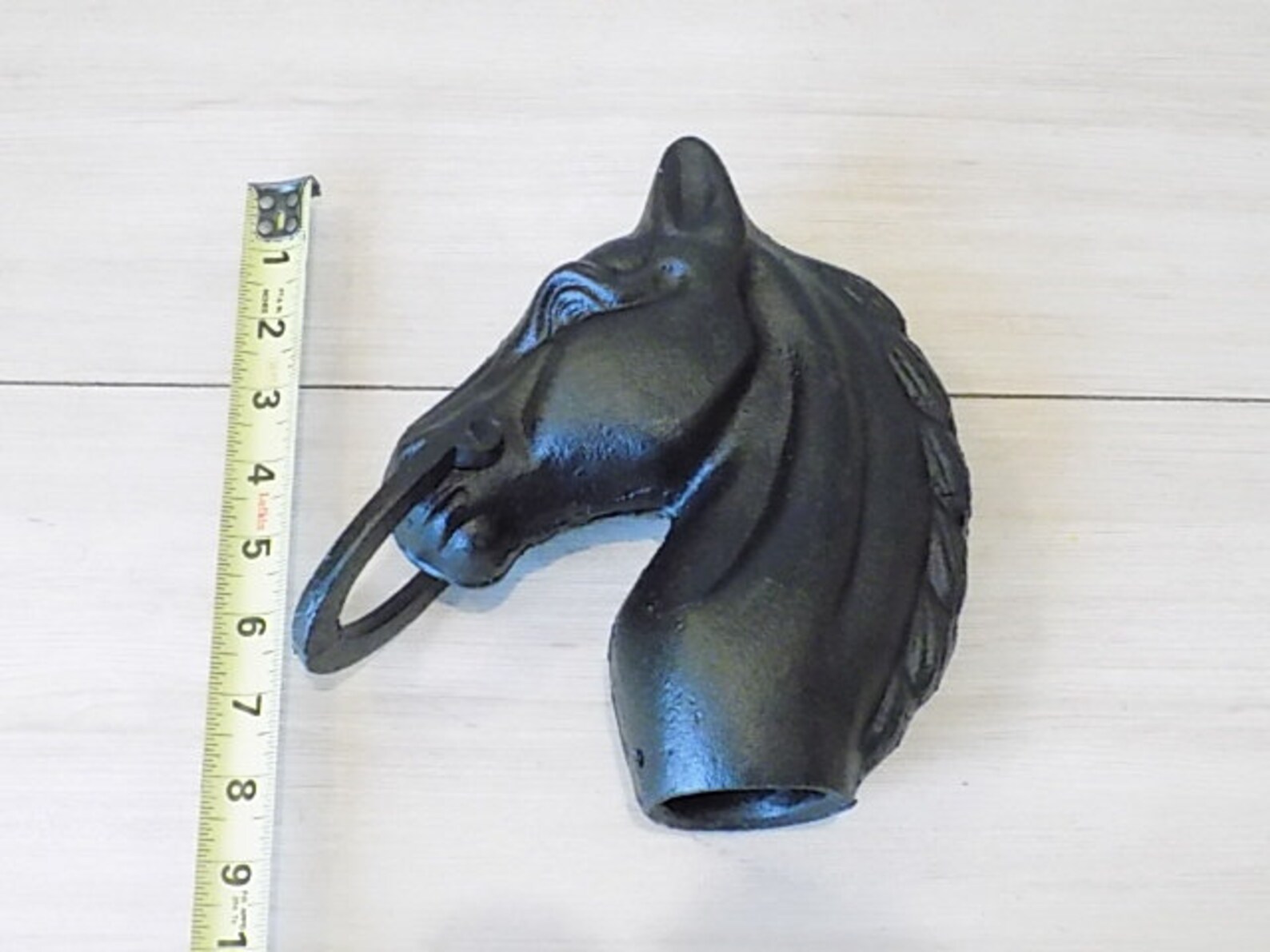 2 Horse Head Hitching Posts Cast Iron Western Yard & Garden | Etsy