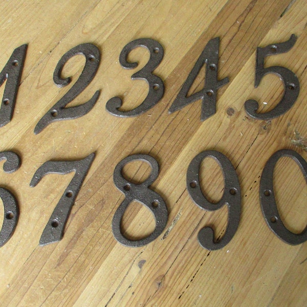 Wrought Iron House Numbers - Etsy