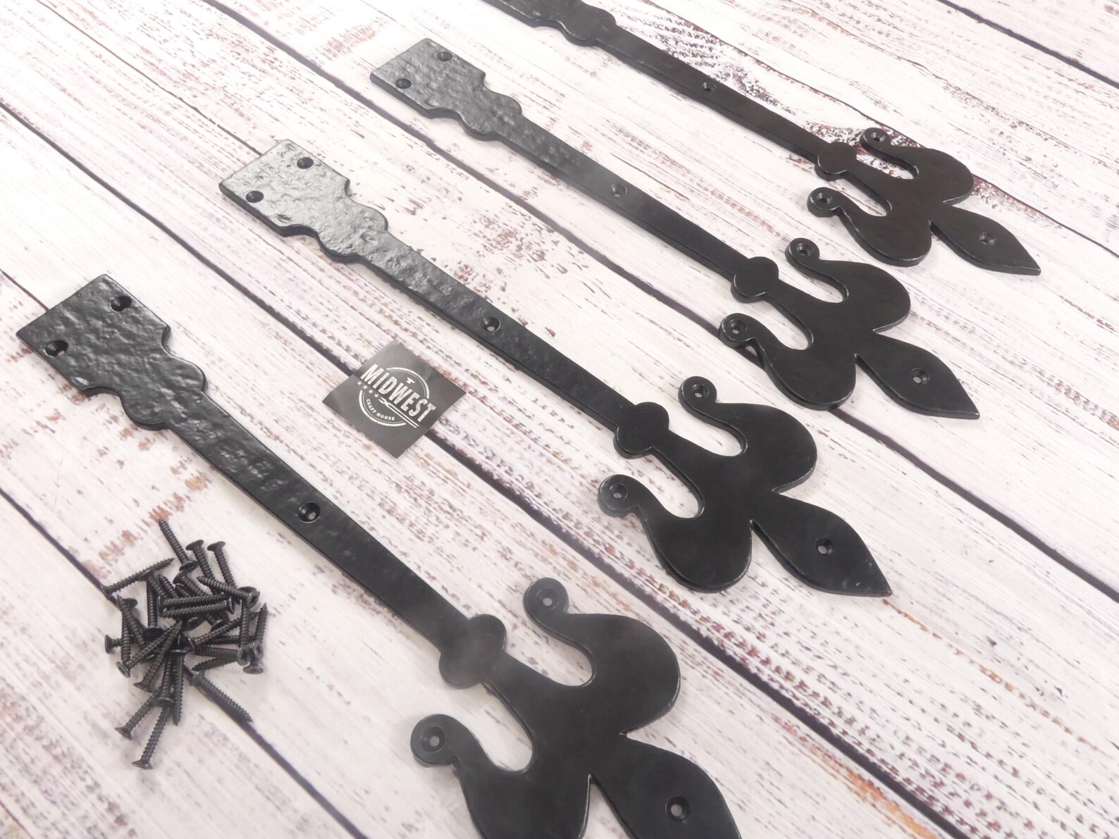 4 Large Faux Hinges, Decorative Hinge, Black, Dummy Hinge, Fake Hinges ...