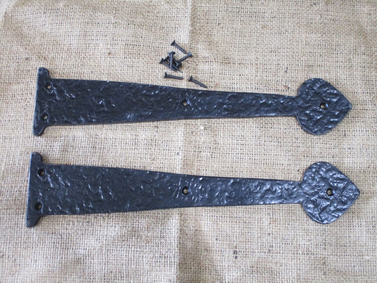 2 IRON DUMMY HINGES Decorative Hinge Black Faux Fake - Etsy