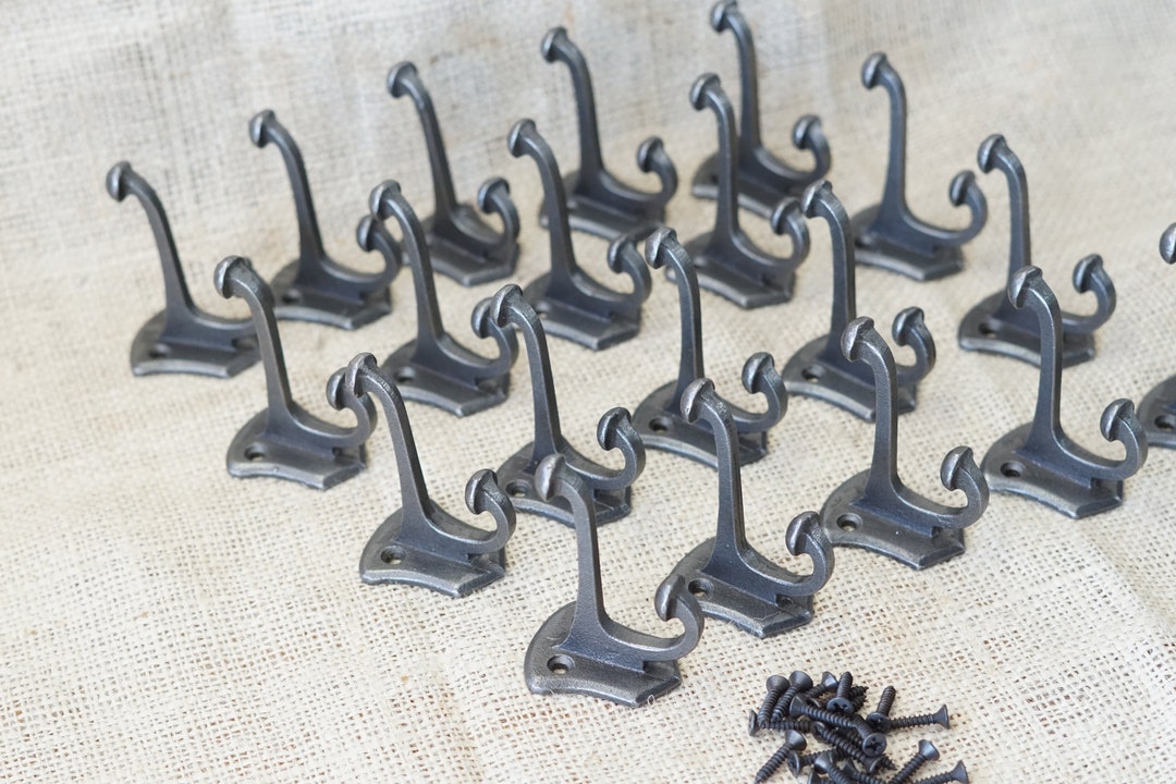 20 Hand Forged Coat Hooks Traditional School Hook Natural - Etsy