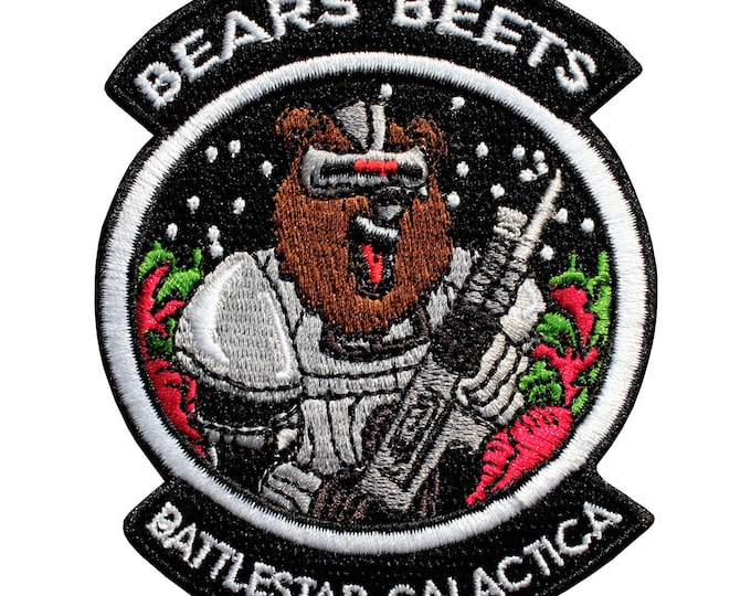 Bears Beets Battlestar Patch | Etsy