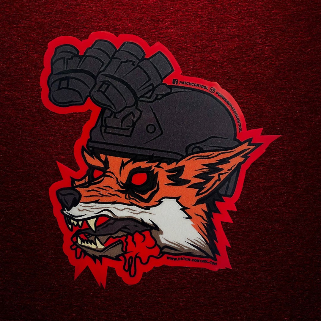 Funky Fox Sticker - Etsy