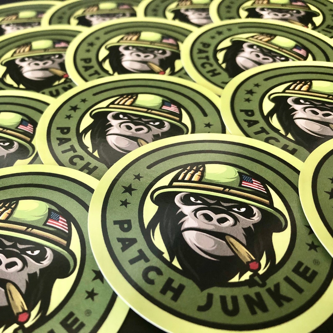 4 Pack of Patch Junkie Stickers - Etsy
