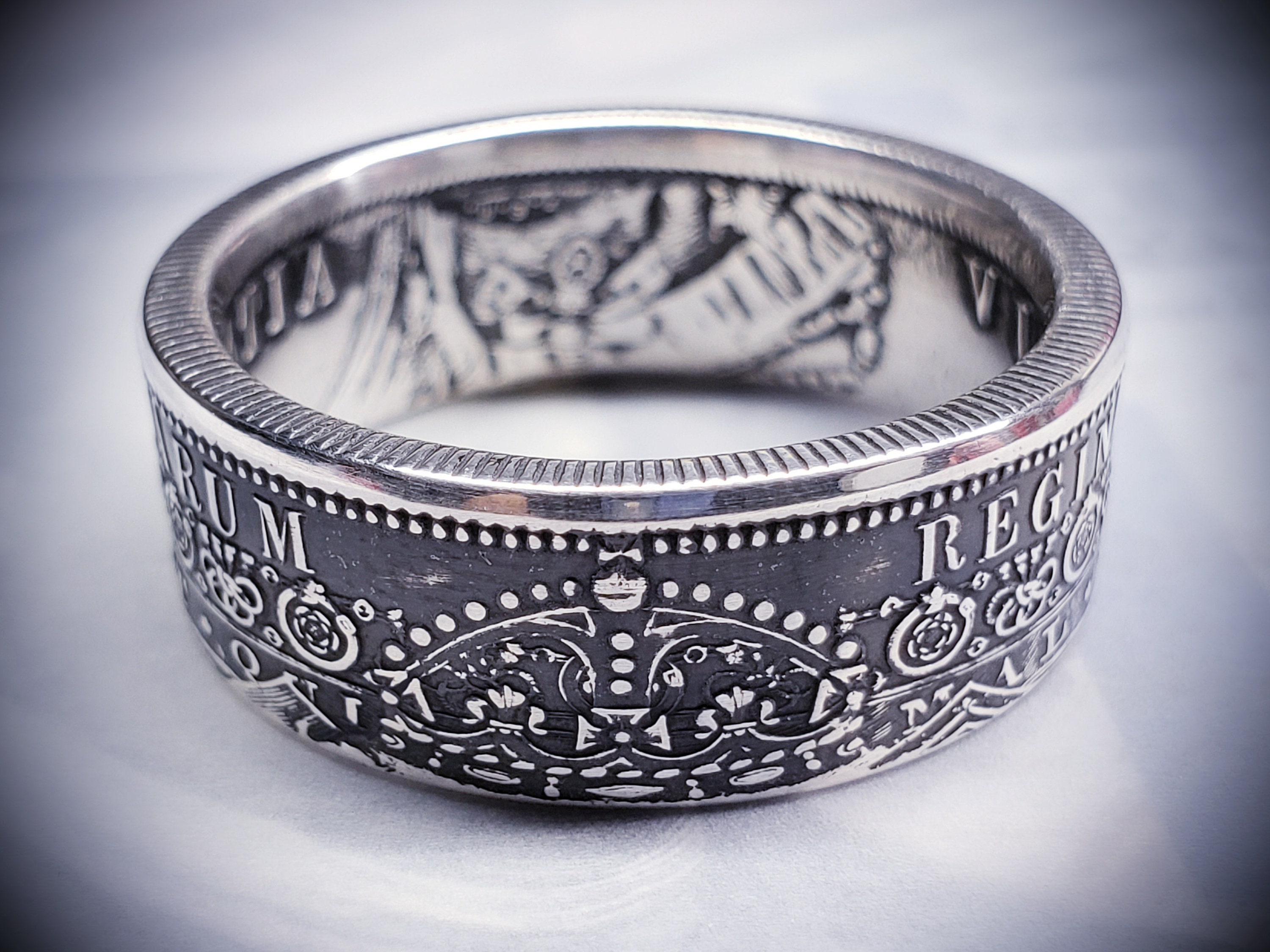 Victoria Sterling Silver British Half Crown Coin Ring | Etsy