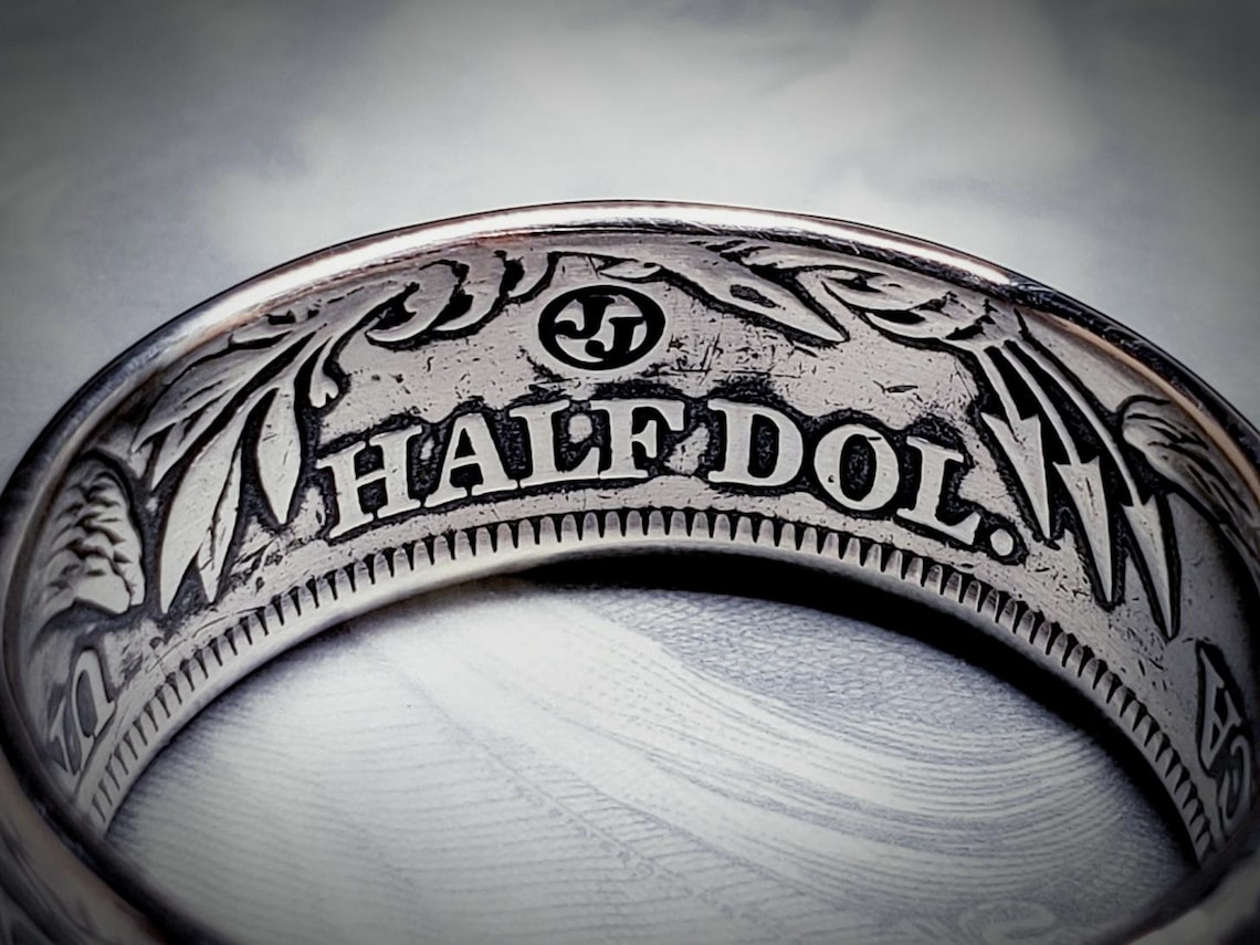 Civil War Era Seated Liberty Half Dollar Coin Ring | Etsy