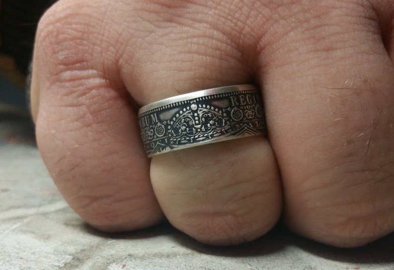 Victoria Sterling Silver British Half Crown Coin Ring | Etsy