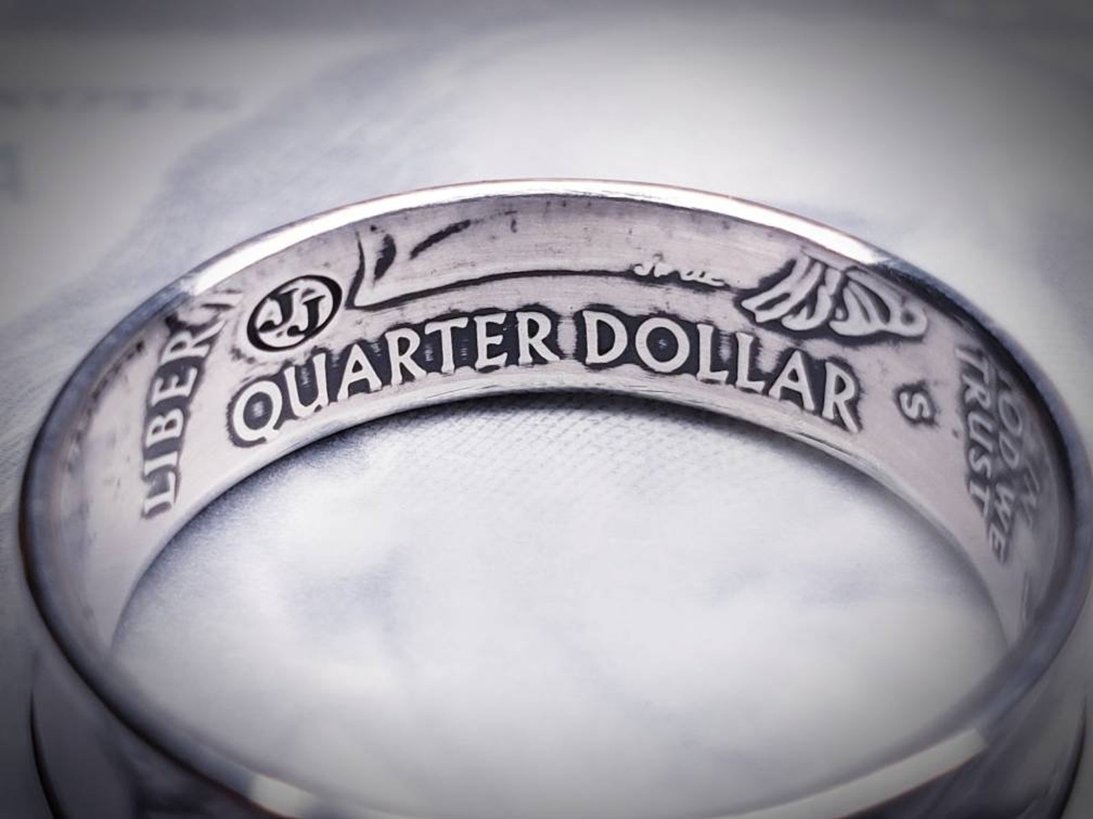 Silver State Quarter Coin Ring - Etsy