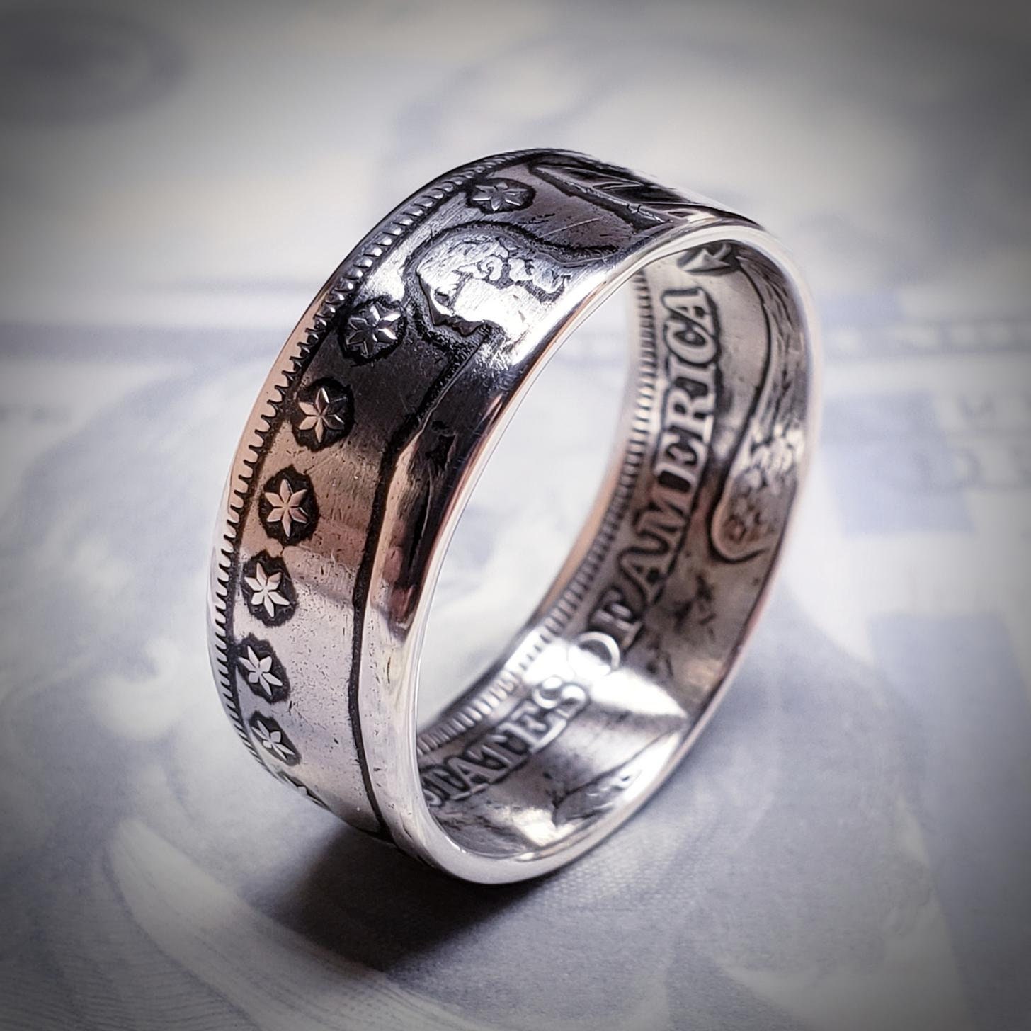 Civil War Era Seated Liberty Half Dollar Coin Ring | Etsy