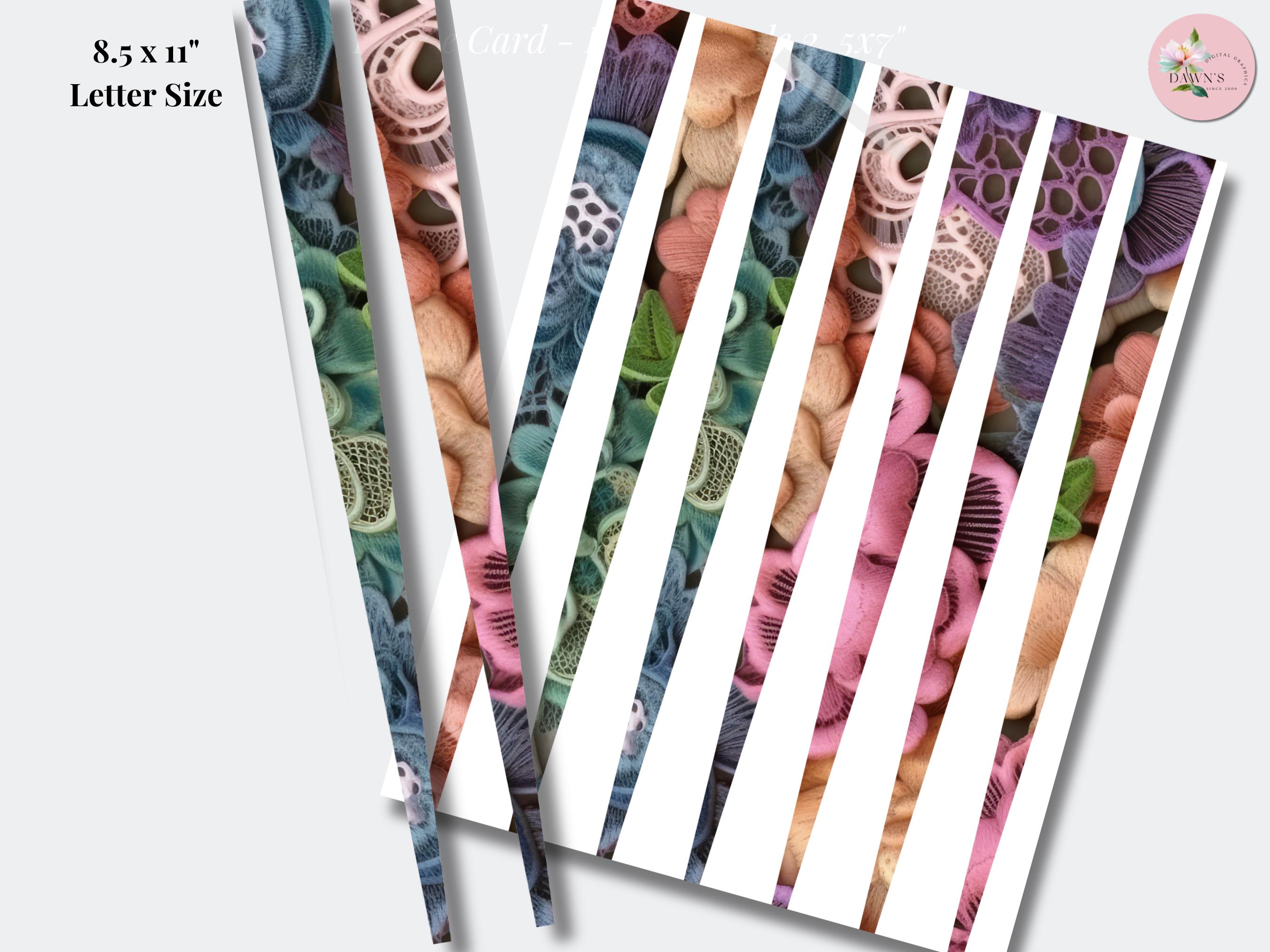 Paper Bead Template | Floral N Lace Design Paper Beads | Digital ...