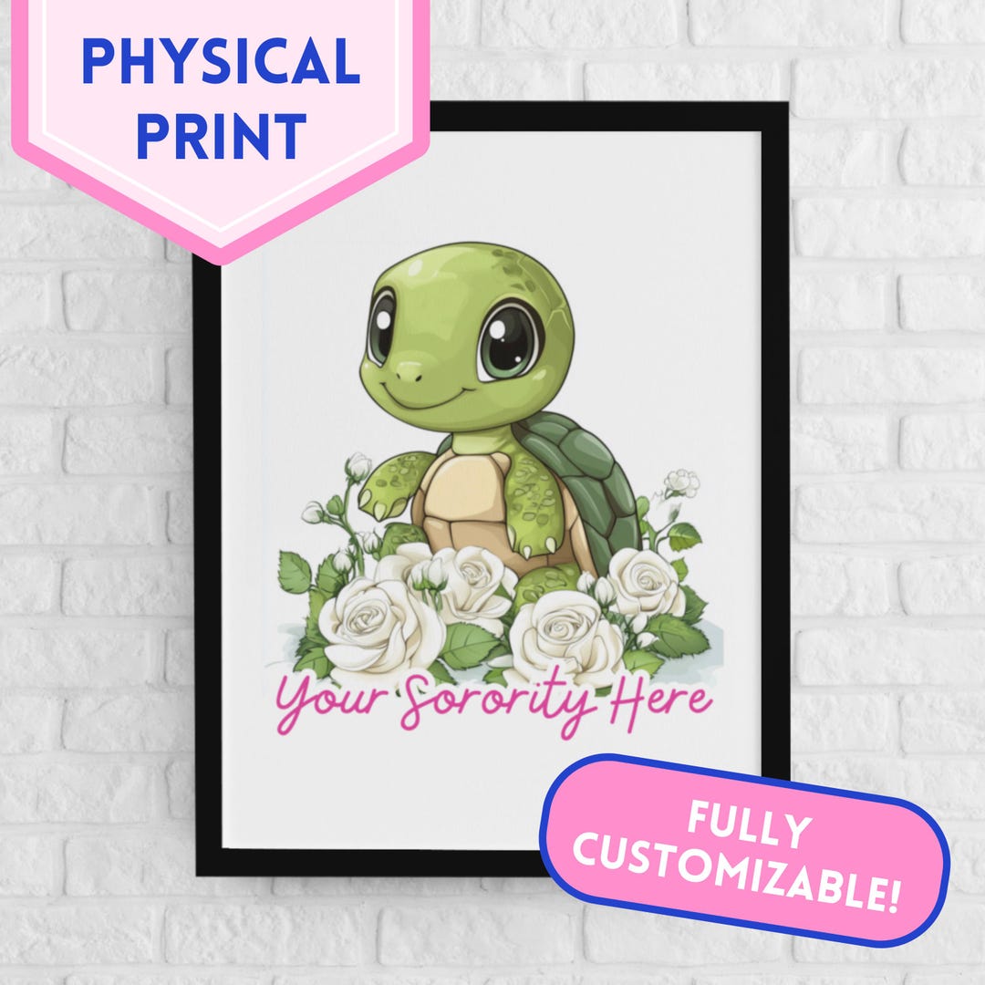 Sorority Wall Art, Sorority Art, Sorority Wall Decor, Sorority Merch ...