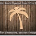 Palm Tree Cutout Silhouette Shape, Unfinished Wood Craft Blanks, Laser ...