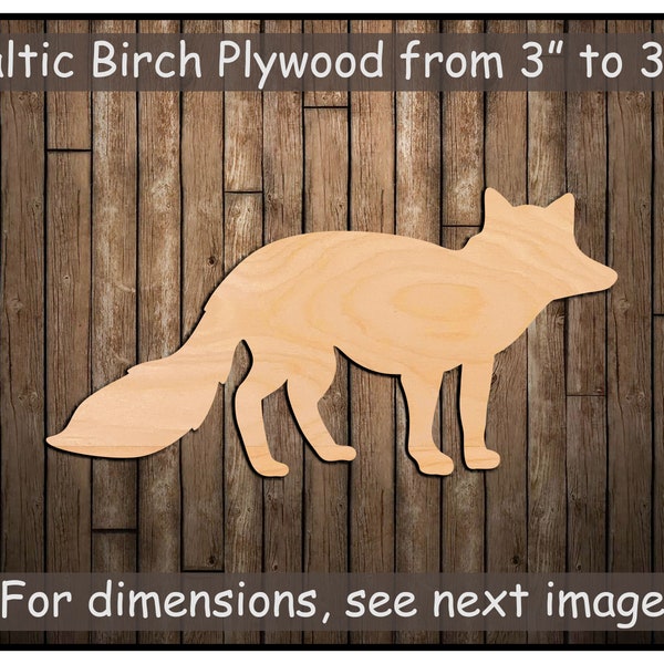 Wooden Fox Cutout - Etsy