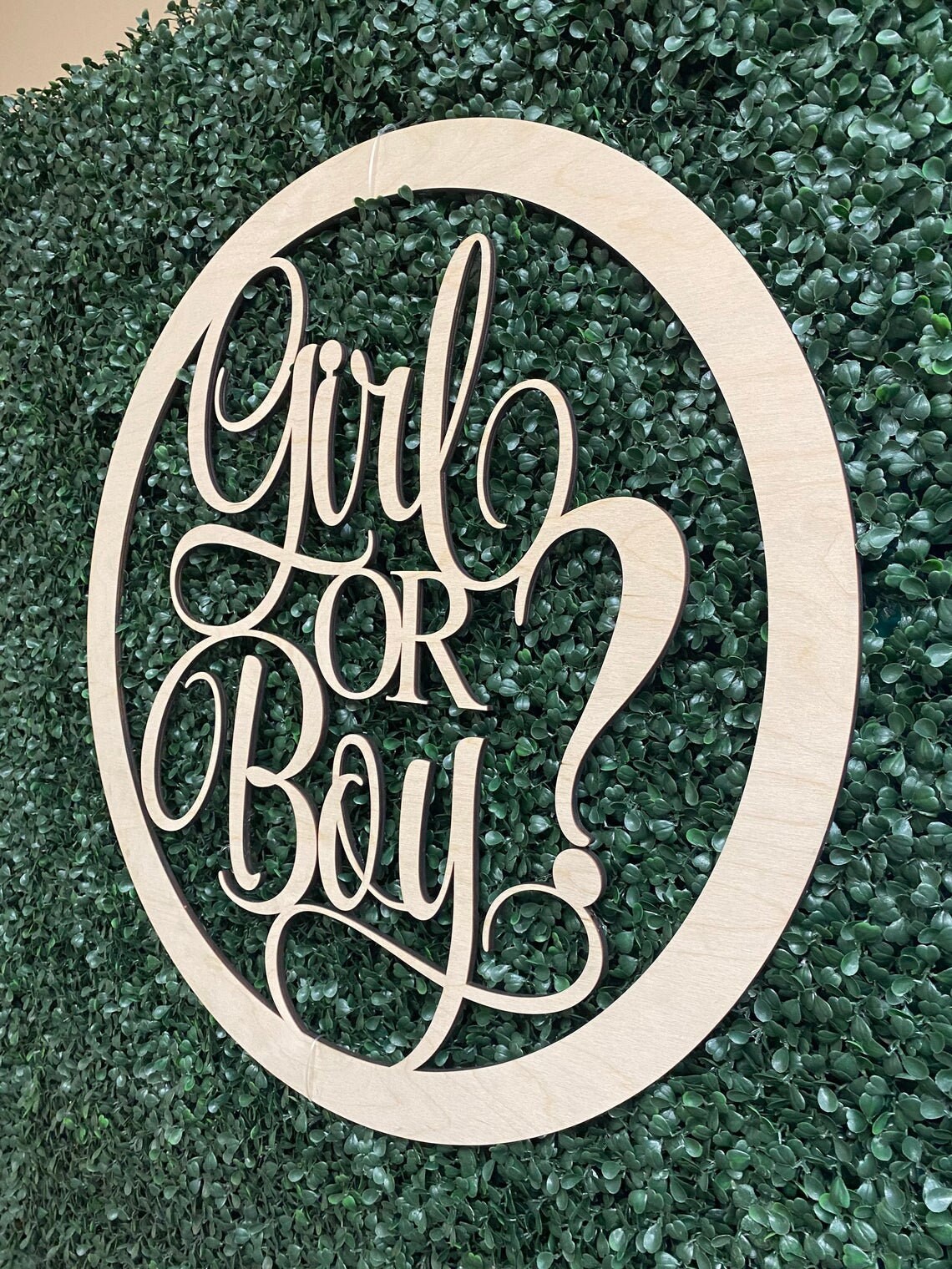 Boy or Girl Sign Wooden Baby Shower Backdrop Gender Reveal | Etsy