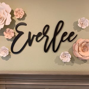 Name Cutout - Nursery Name Sign - Above Crib Decor - Name Wall Hanging ...