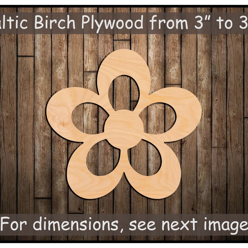 Wood Flower Shapes - Etsy