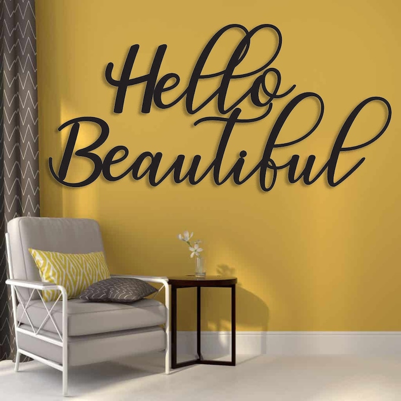 Wooden Hello Beautiful Gorgeous Sign Cutout for Any Backdrop - Etsy