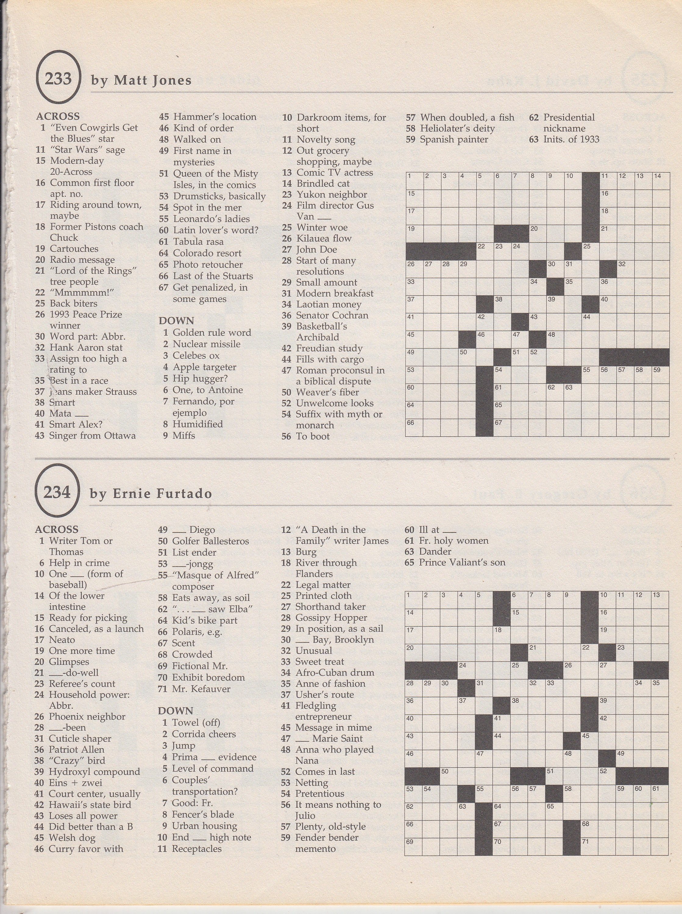 Vintage Paper Pack 10 Crossword Puzzle Pages 8 1/2 x | Etsy