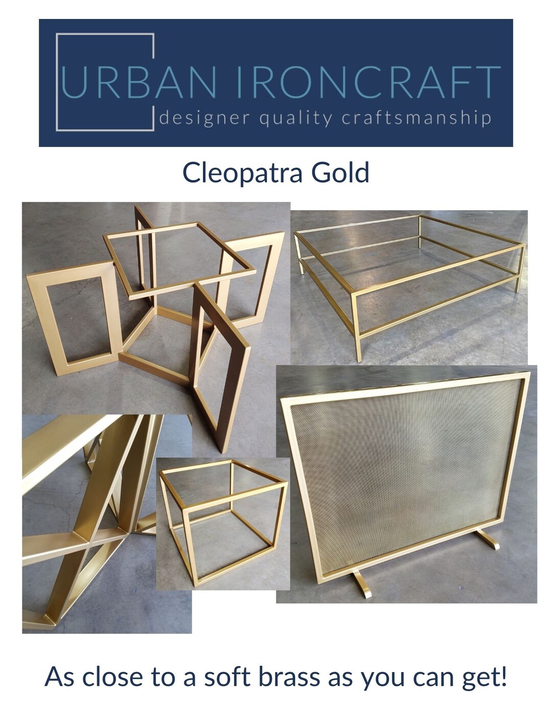 Gold Finish Sample Set - Etsy