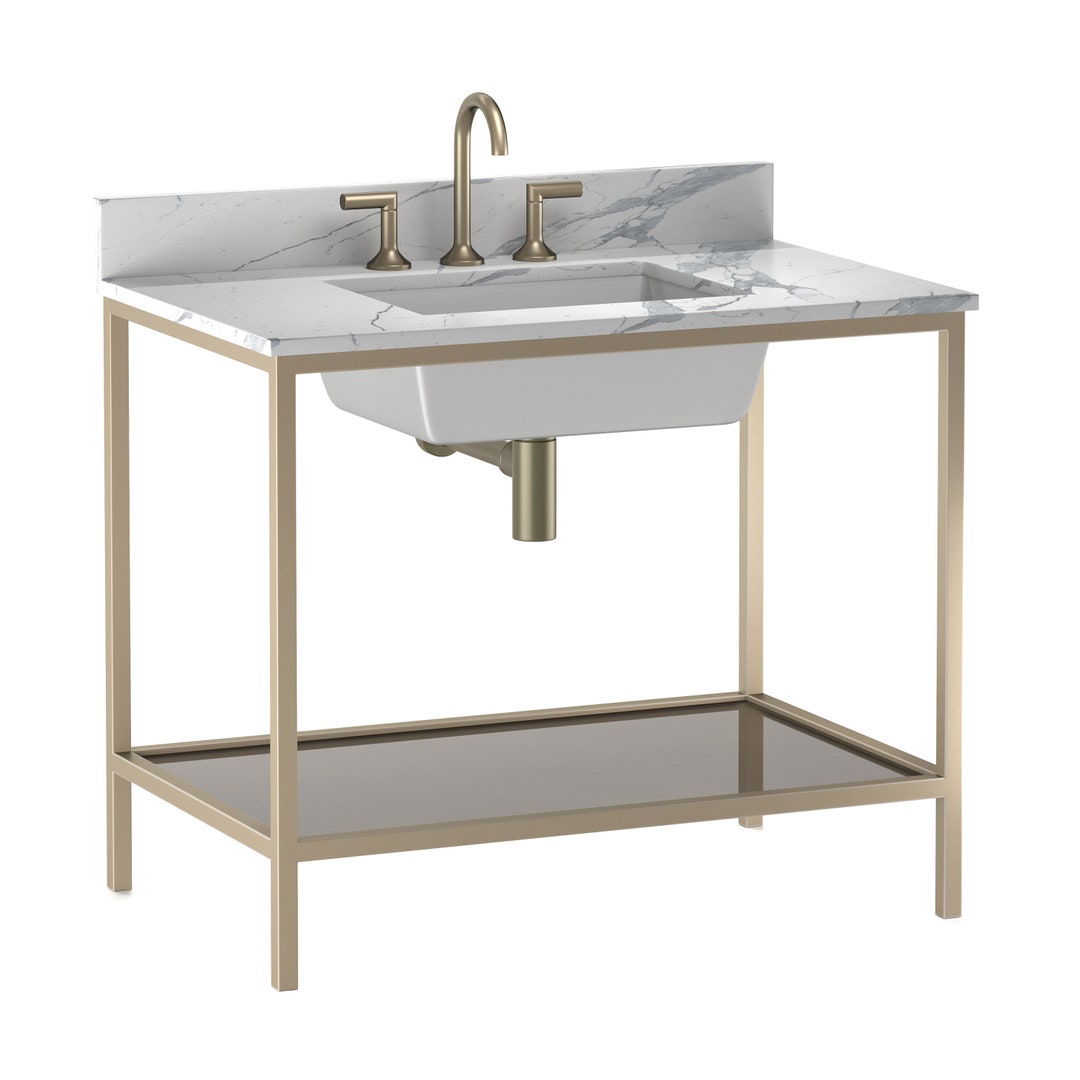 Metal Bathroom Vanity Base (emory) - Etsy
