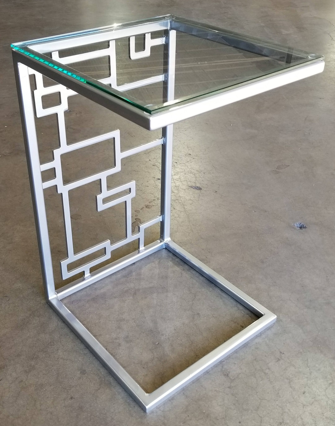 IN-STOCK Small Modern Metal Drink Table - Etsy