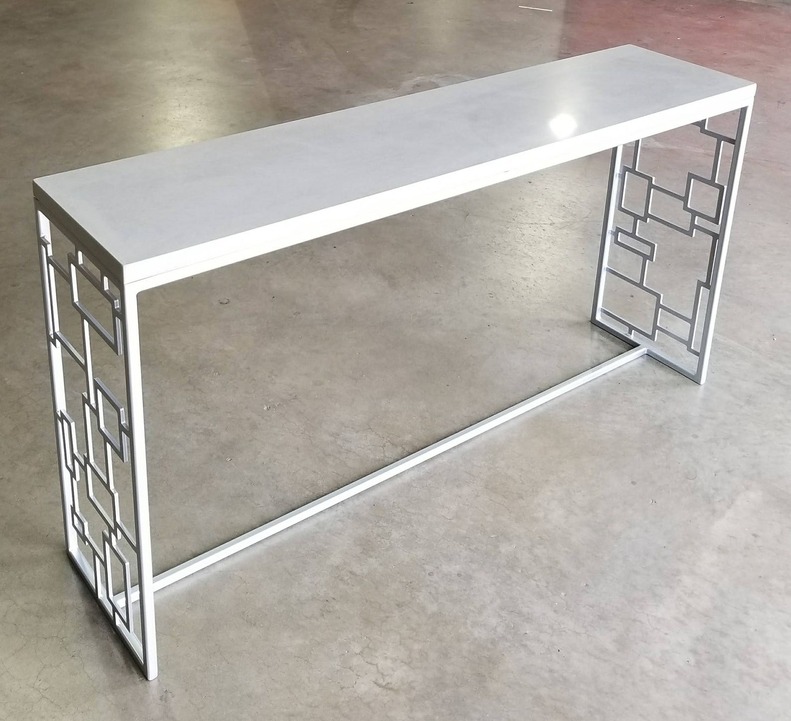 IN-STOCK Modern Metal Console Table - Etsy