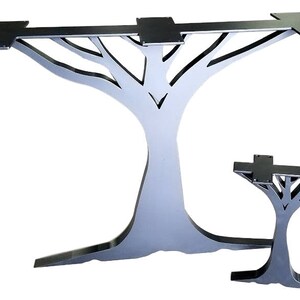 Metal Table Legs (oak Tree) - Etsy