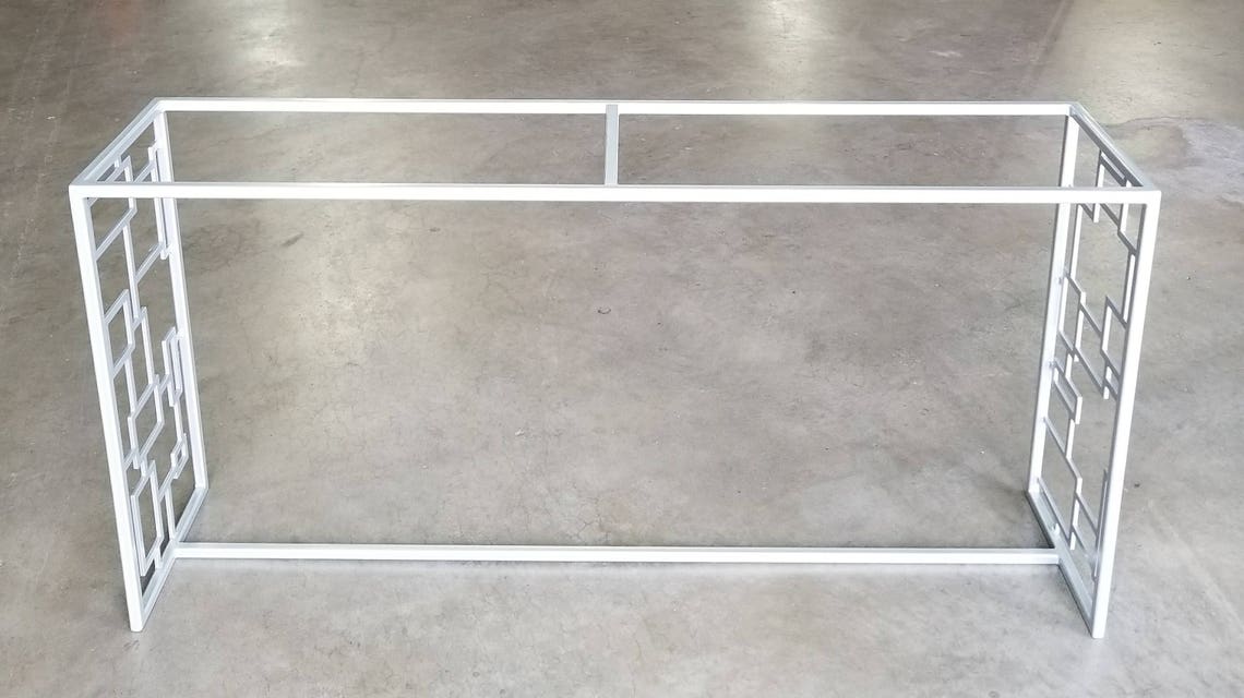 IN-STOCK Modern Metal Console Table - Etsy