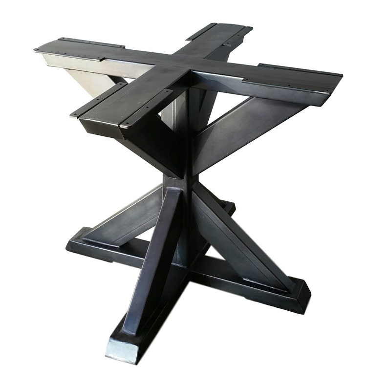 Metal Table Base Pedestal Style trestle - Etsy