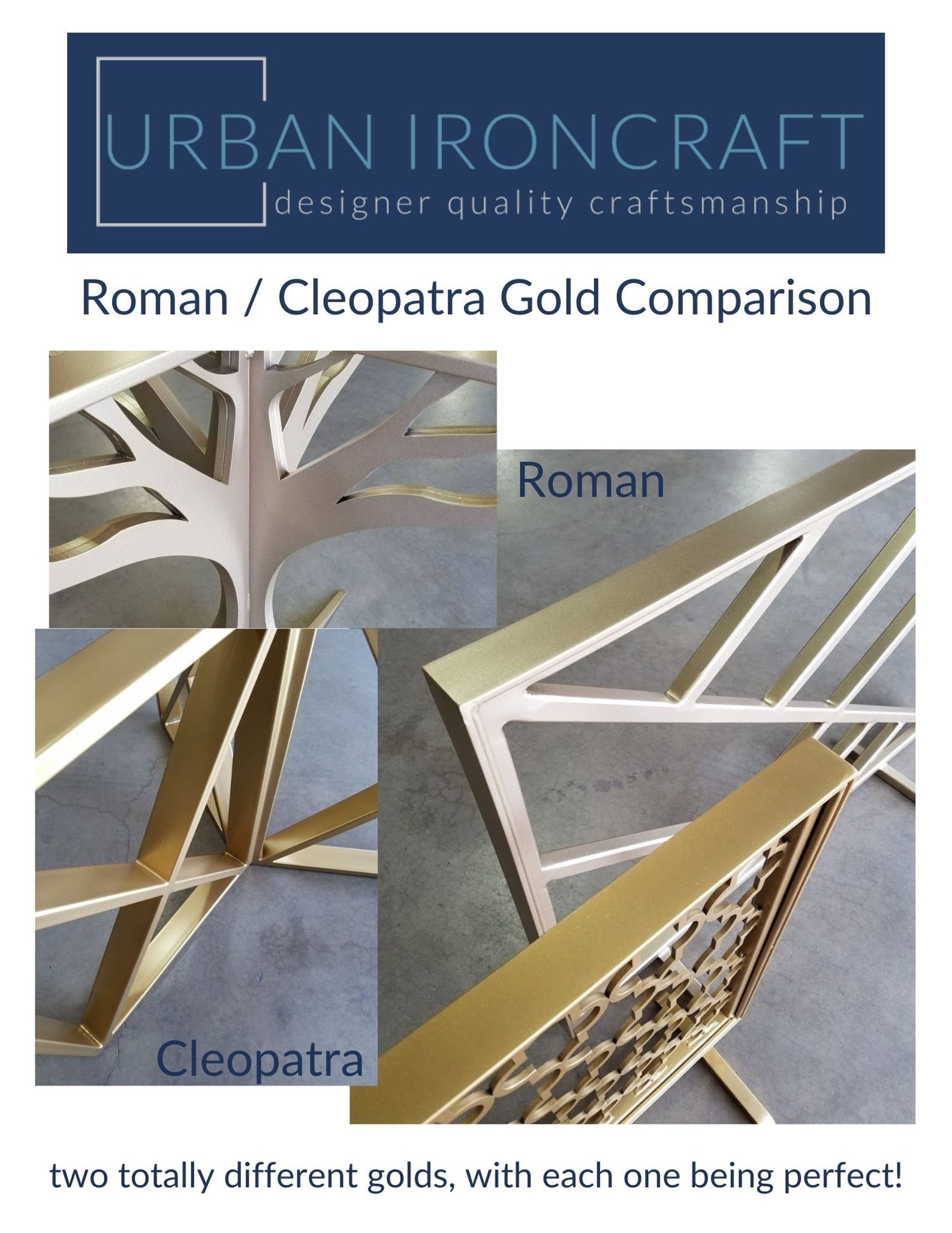 Gold Finish Sample Set - Etsy