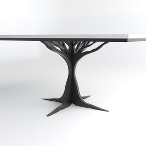 Metal Table Base - Pedestal Style (oak Tree) - Etsy